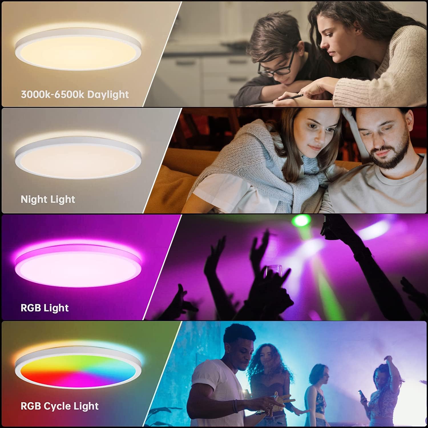 Elvion™ | Smart WiFi RGB-Deckenleuchte – Essaro